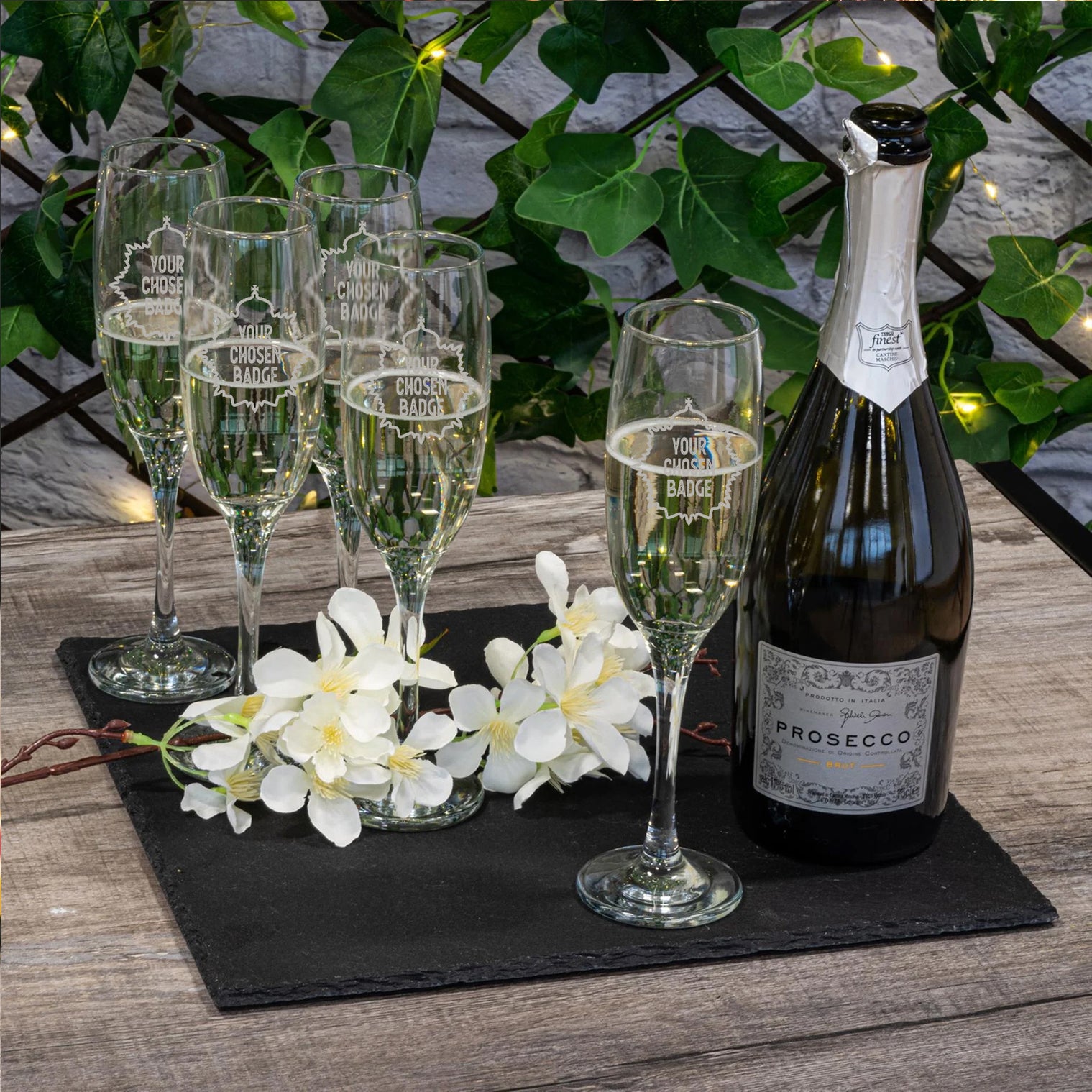 Military Engraved Champagne Flute 220ml | Empire Medals