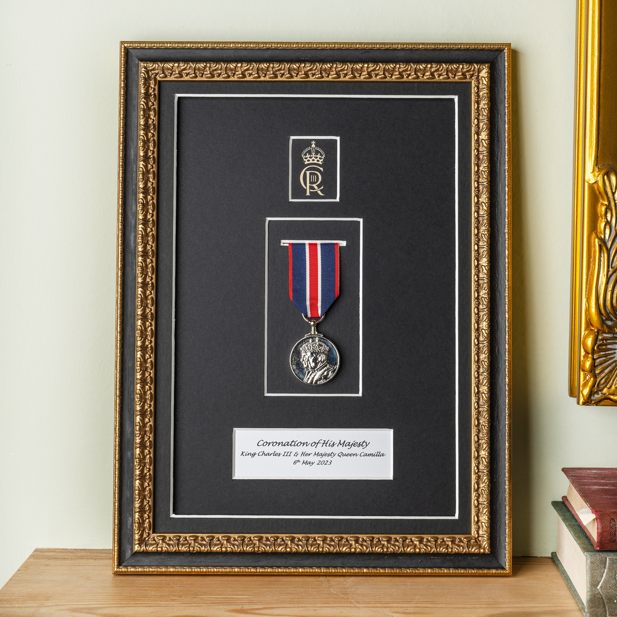 King Charles Coronation Full Size Medal Framed — Empire Medals