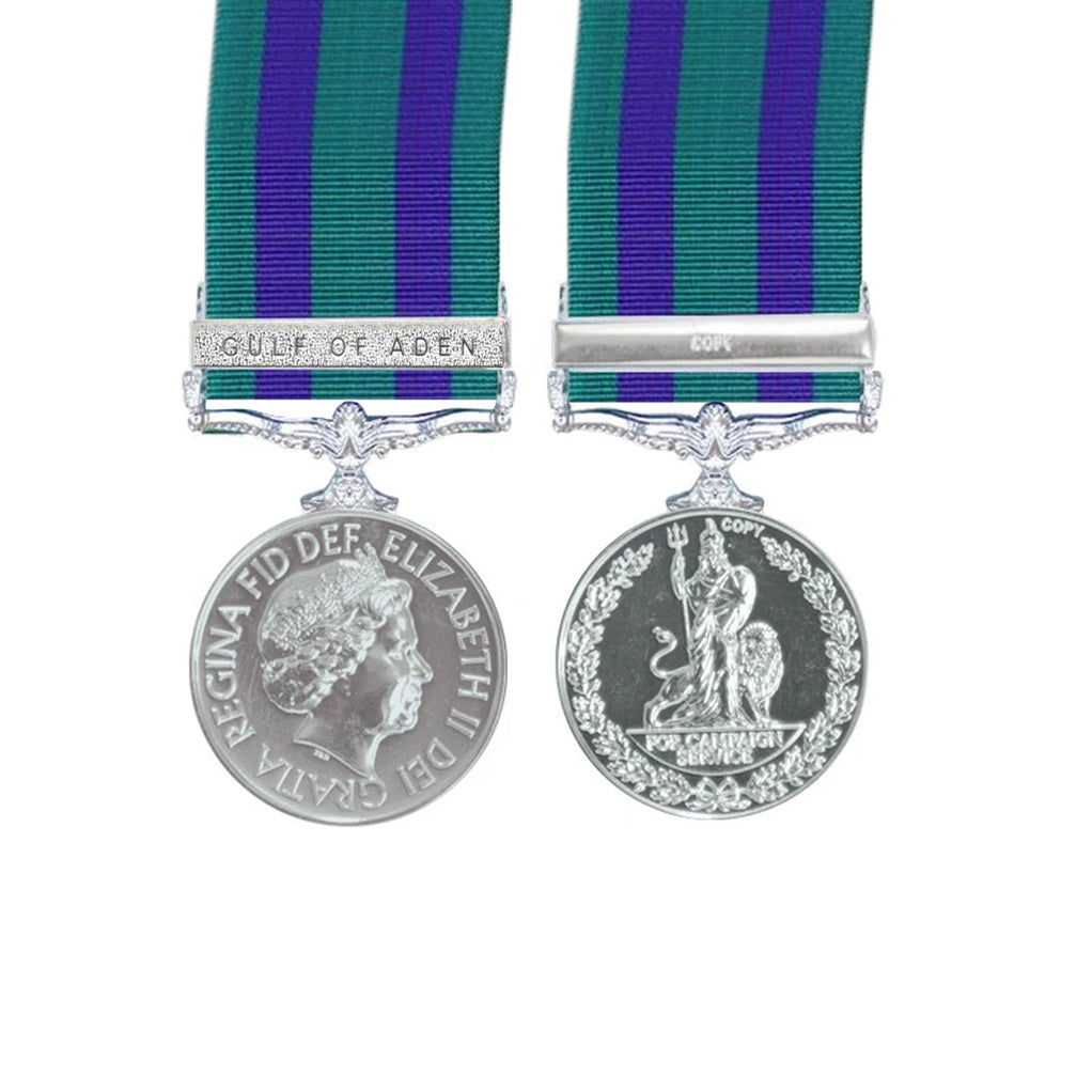 King Charles III GSM 2008 Miniature with Gulf of Aden Clasp — Empire Medals