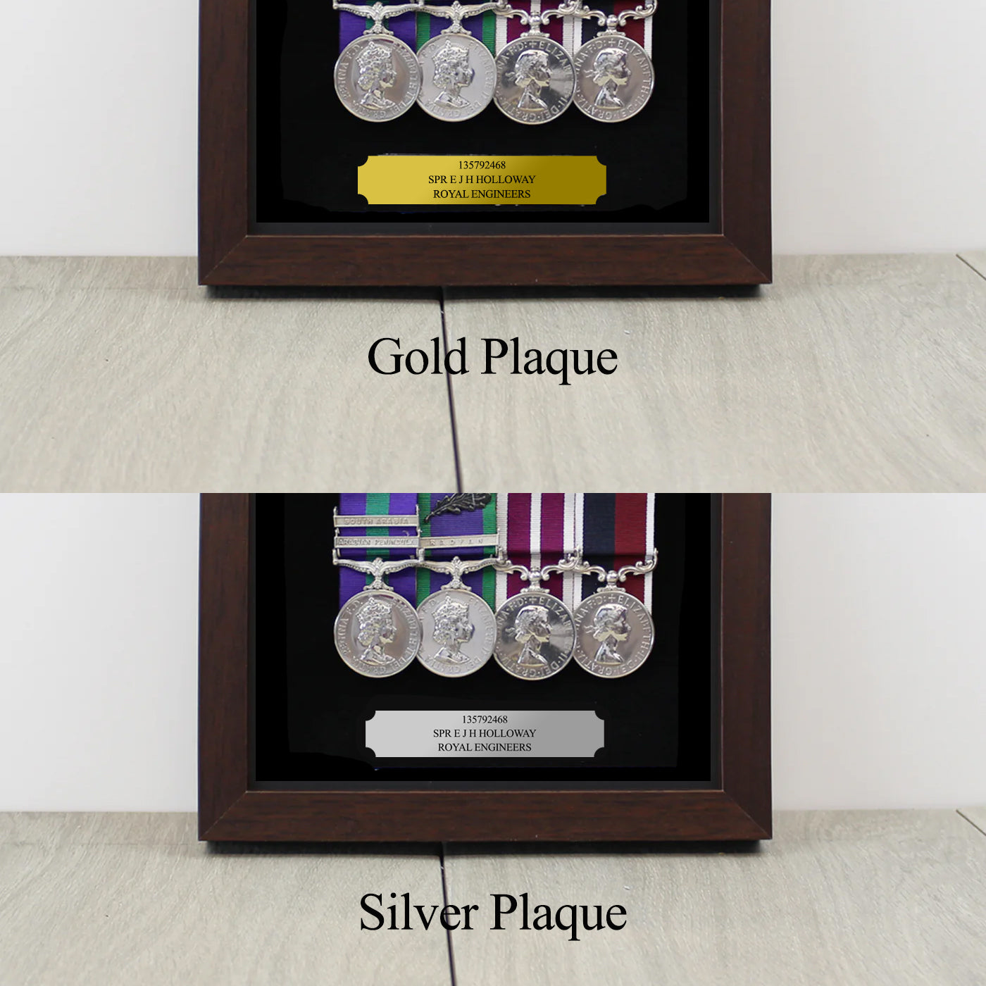 Medal Display Case for 2 Mounted Medals — Empire Medals