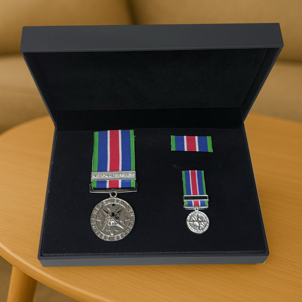 Commemorative British Forces Medal Set | Full & Miniature — Empire Medals