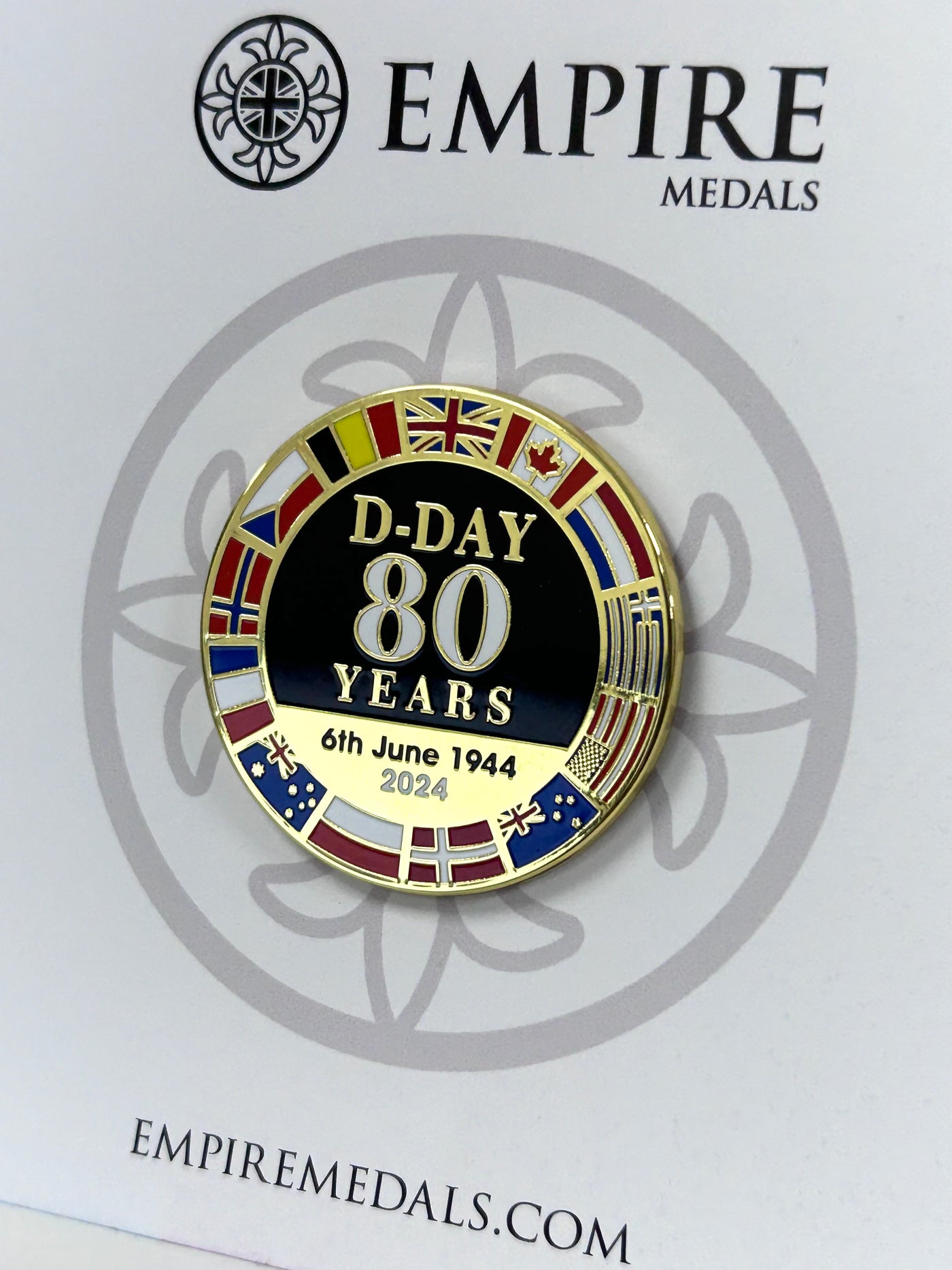 D-Day 80 Official Lapel Badge – Empire Medals