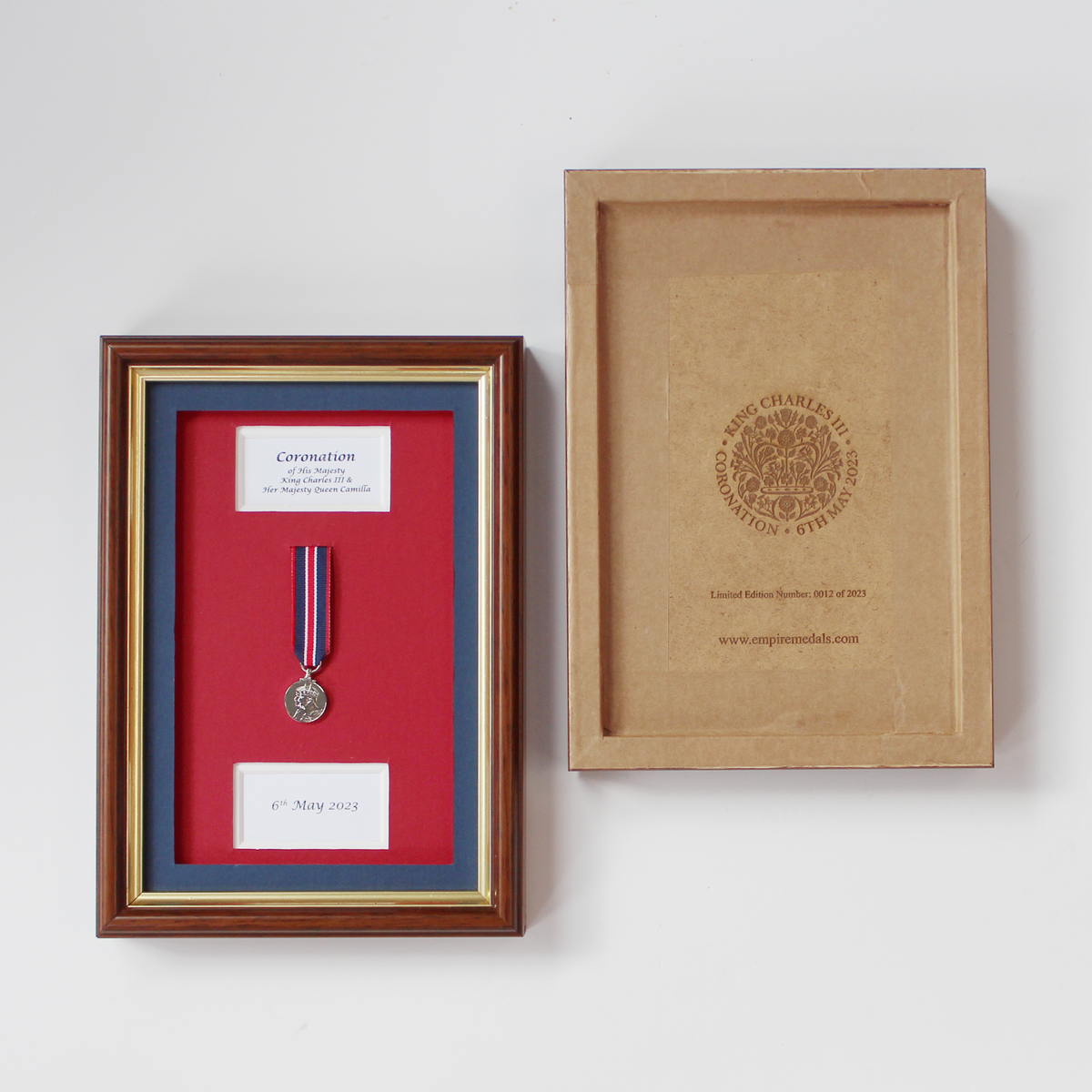 Limited Edition King Charles Coronation Miniature Medal Frame — Empire ...