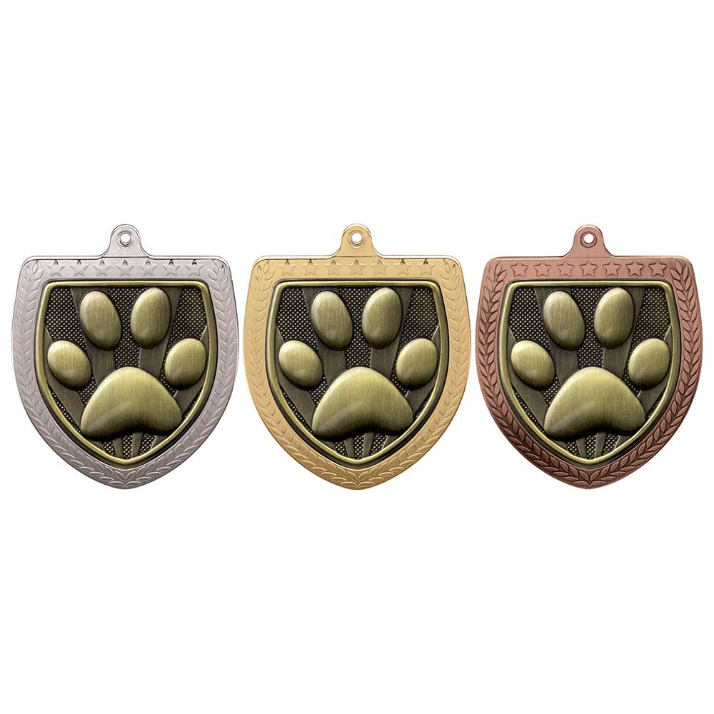 Cobra Dog Obedience Shield Medal — Empire Medals