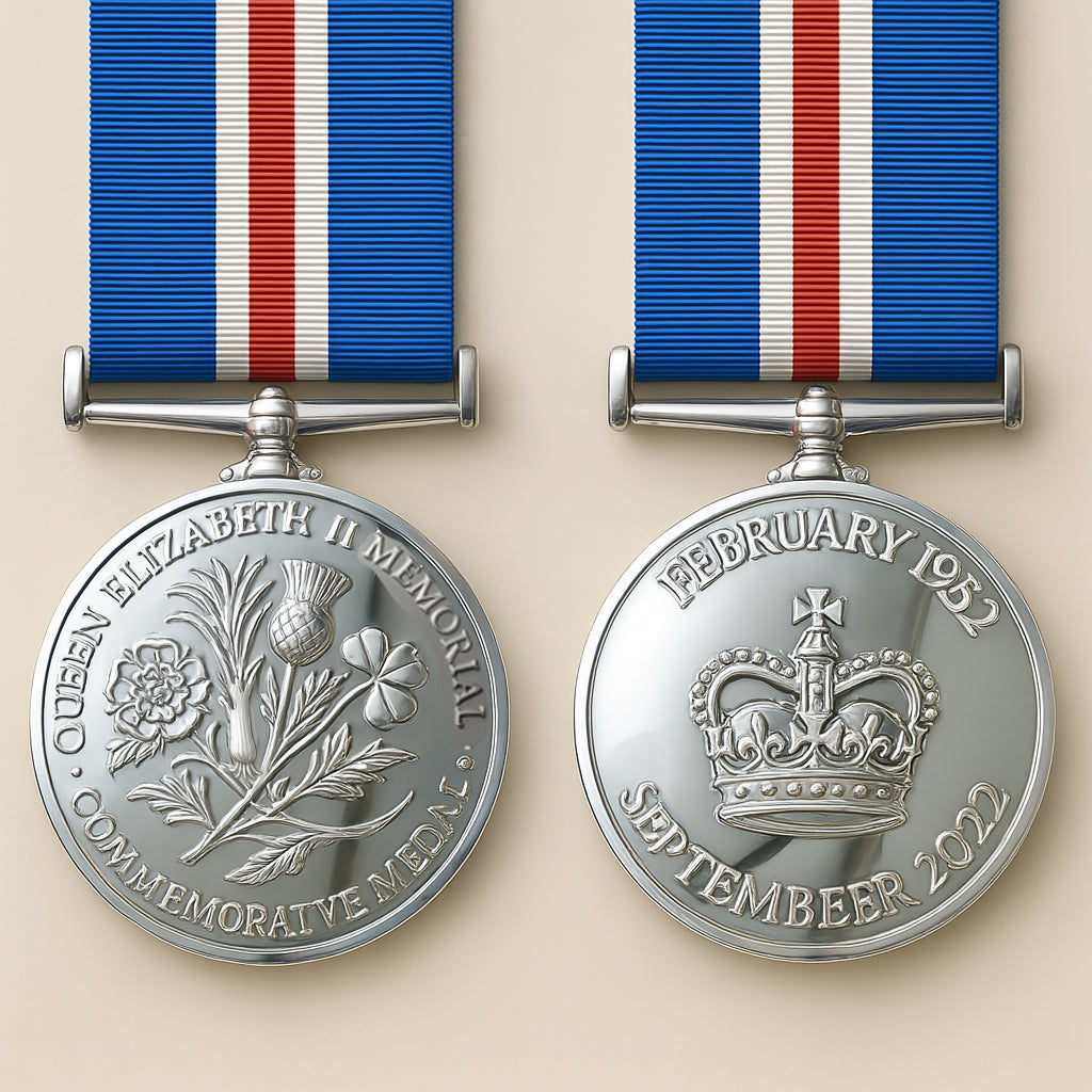 Queen Elizabeth II Memorial Medal | Full Size, Miniature, Lapel Pin ...