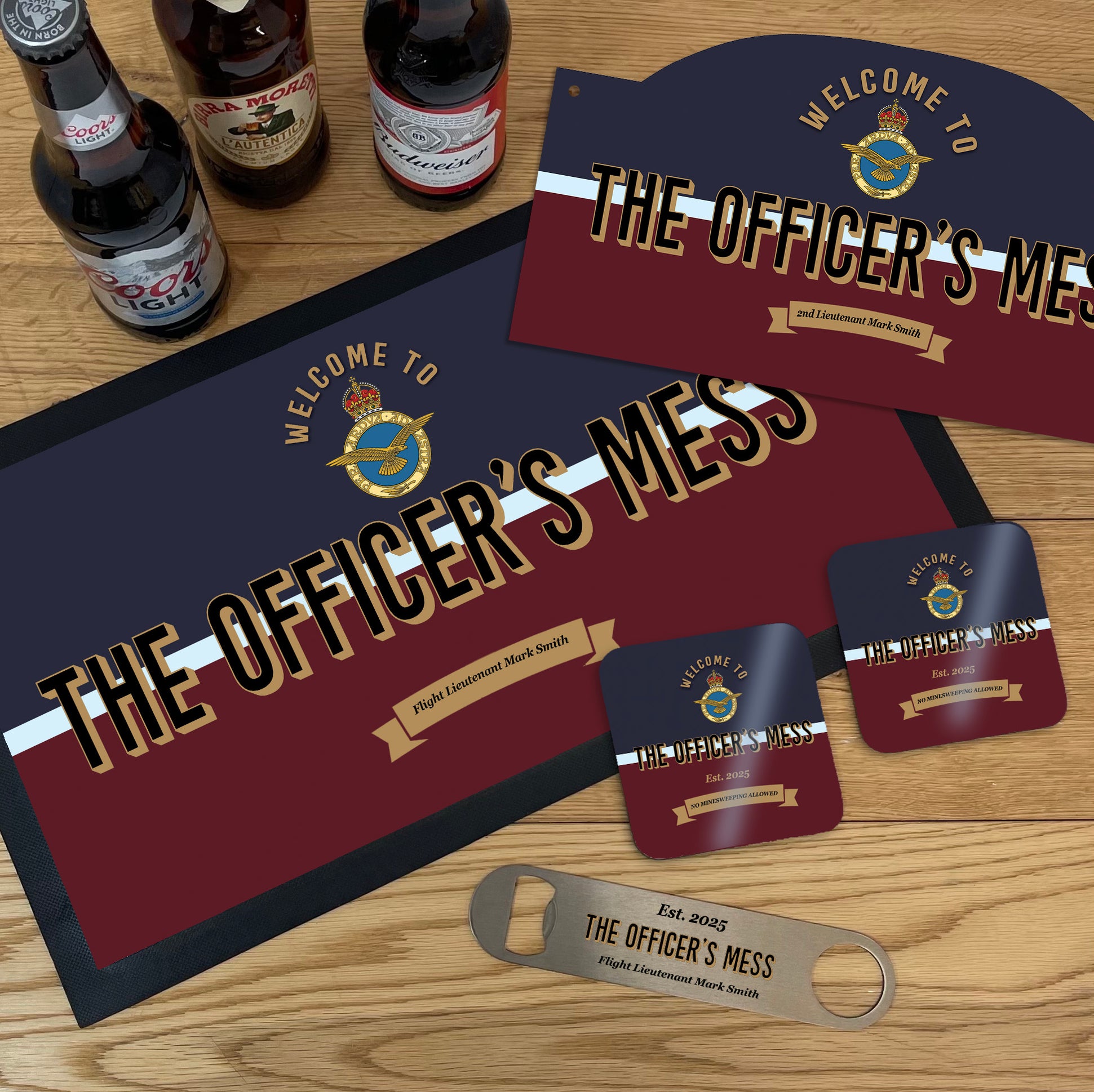 Personalised Royal Air Force Bar Set â Custom RAF Gift for Veterans ...