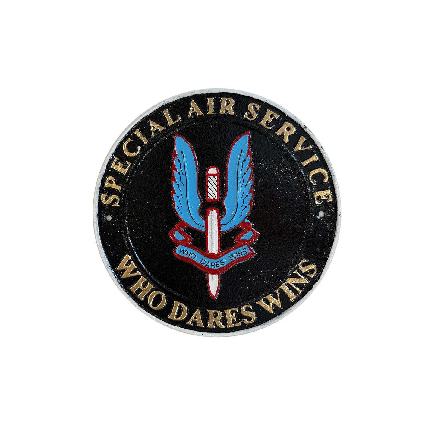 SAS Who Dares Wins Wall Plaque (Cast Iron, 24cm) | Empire Medals