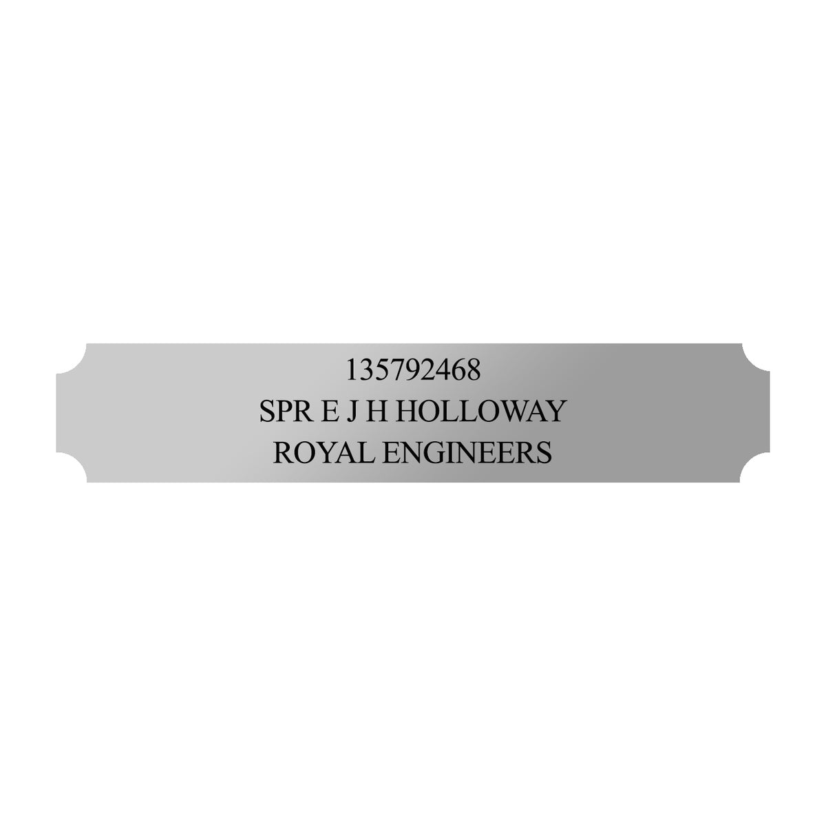 Brushed Silver Effect Engraved Plaque — Empire Medals