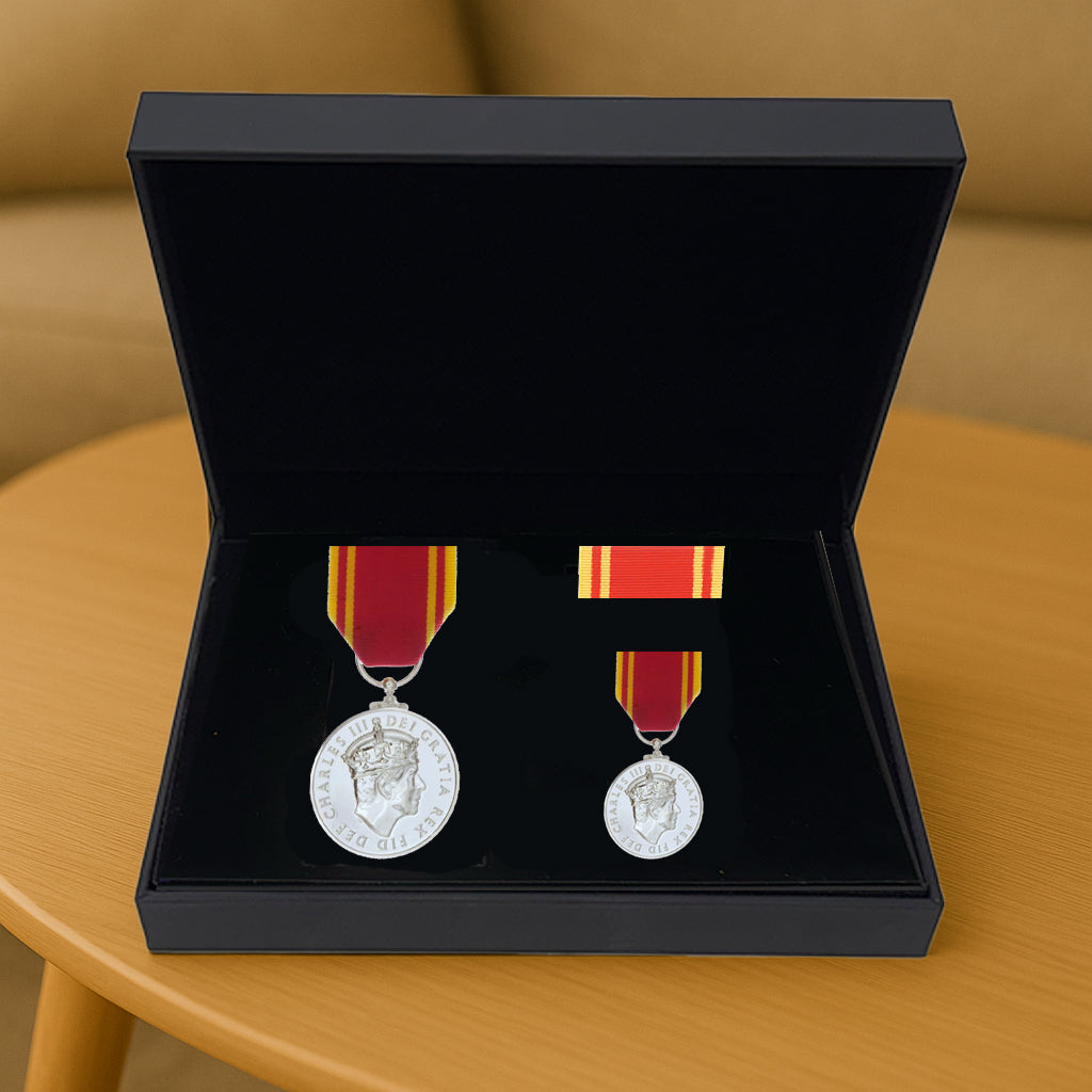 Fire Service Long Service Medal CIIIR Set | MoD Licensed | Empire Medals