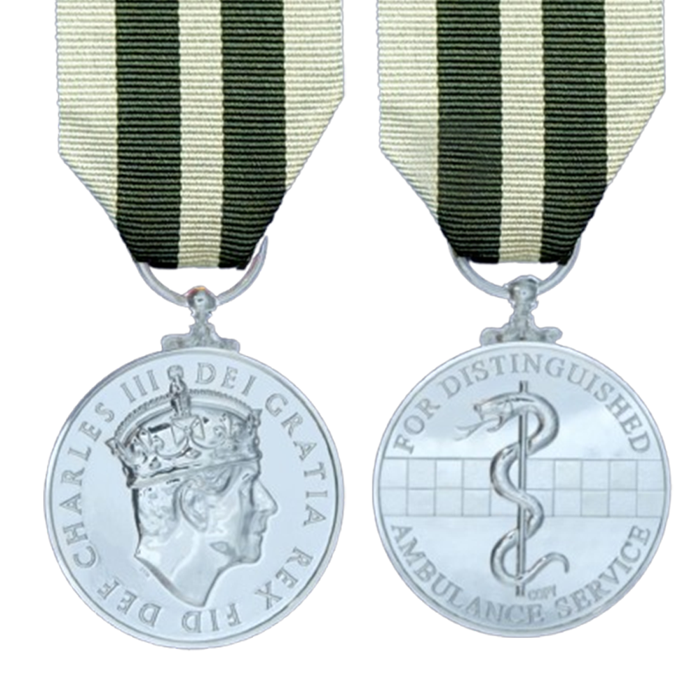 King's Ambulance Service Medal Full Size CIIIR — Empire Medals