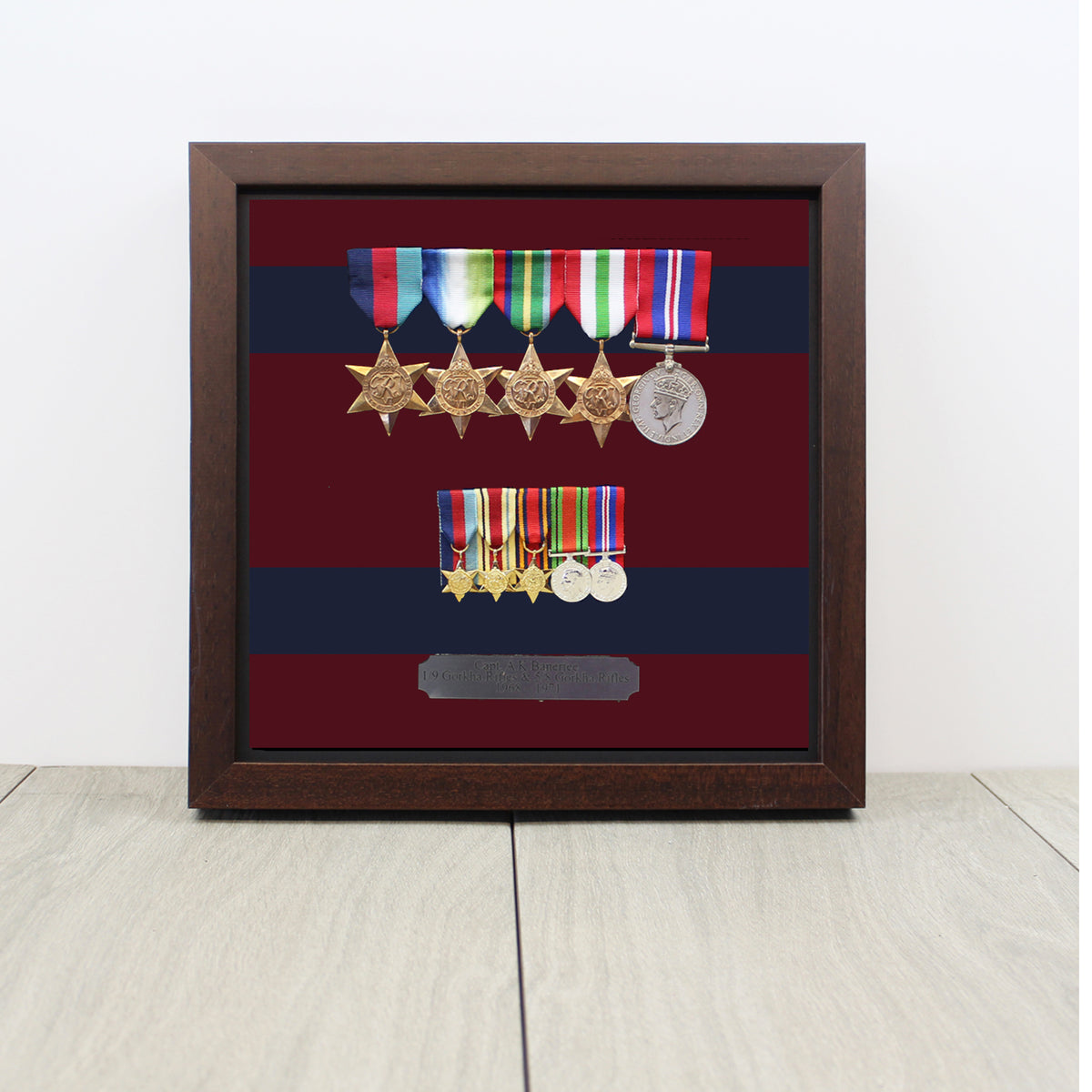 Military Colours Medal Display Case for Full Size & Miniature Medals ...