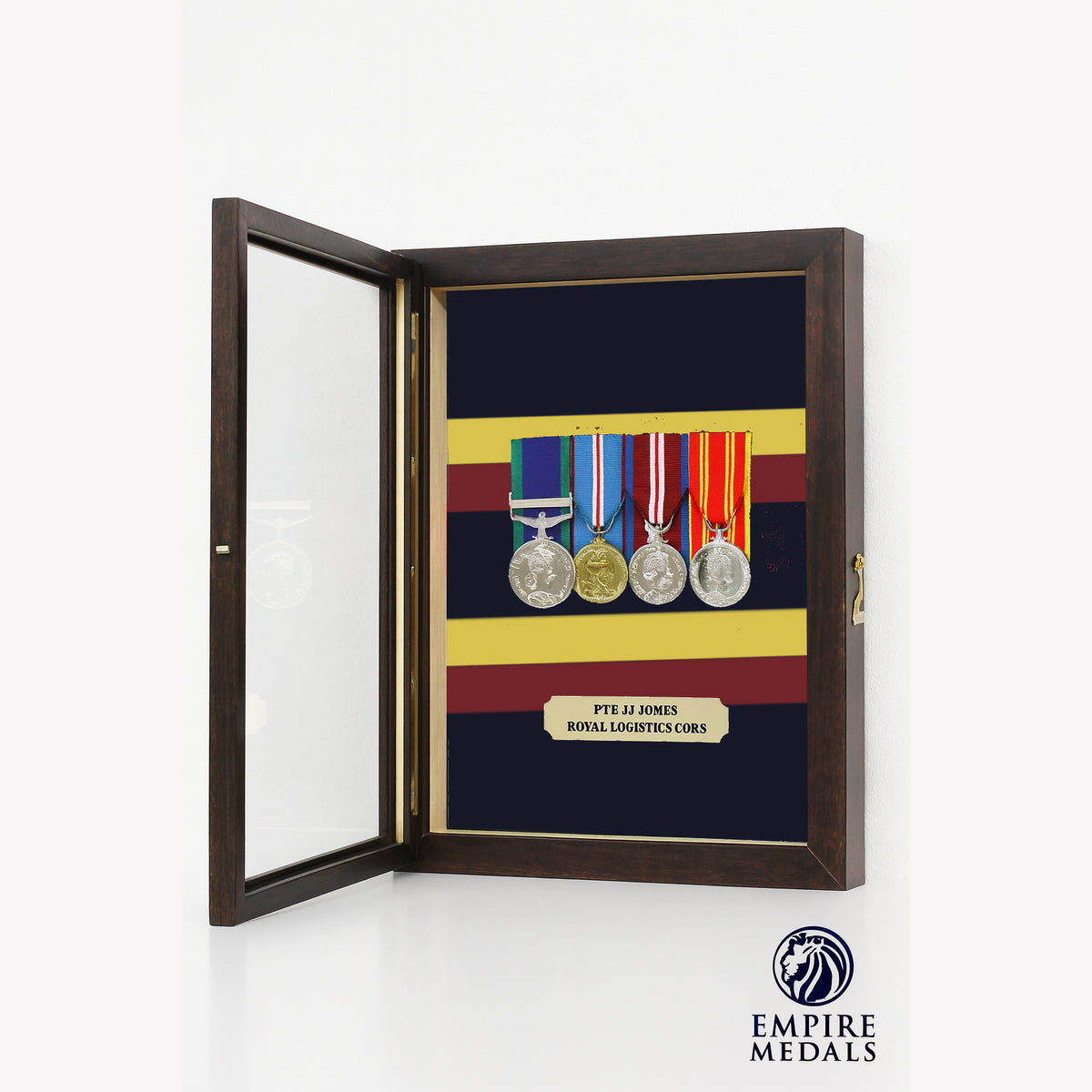 REME Wall-Mounted Medal Display Case | Handmade Wooden Frame | Empire ...