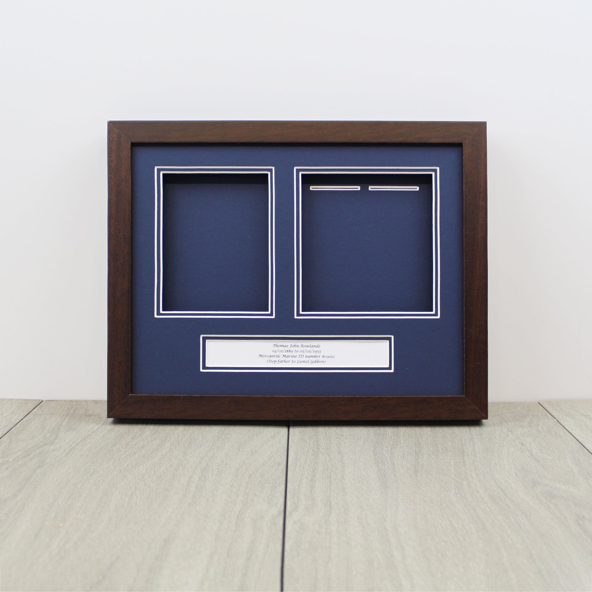 Frame for 2 Medals and a Photograph — Empire Medals