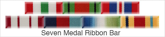 Medal Ribbon Bar for 7 Medals – Empire Medals
