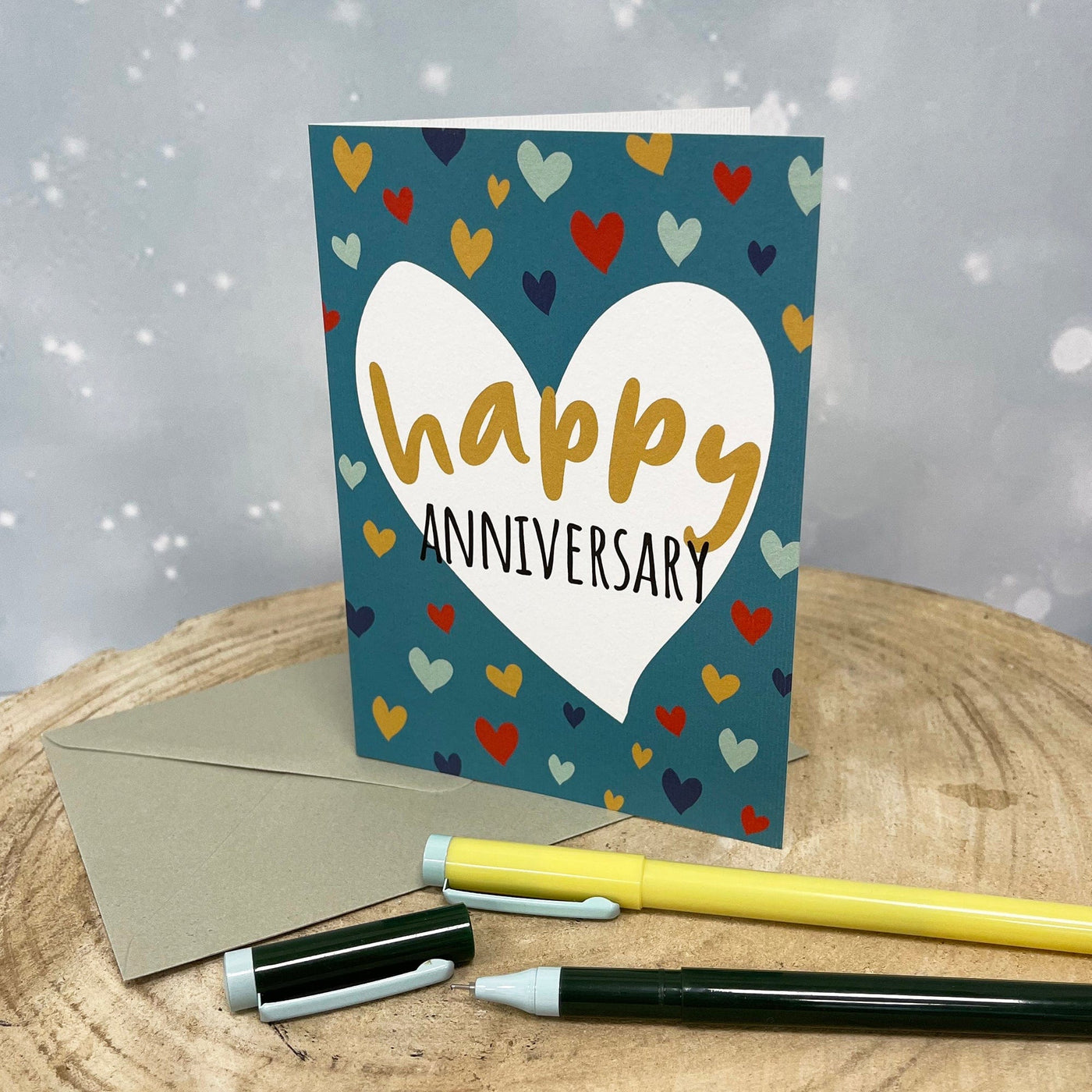 Happy Anniversary Greetings Card Him Her Couple | Not Just a Print ...
