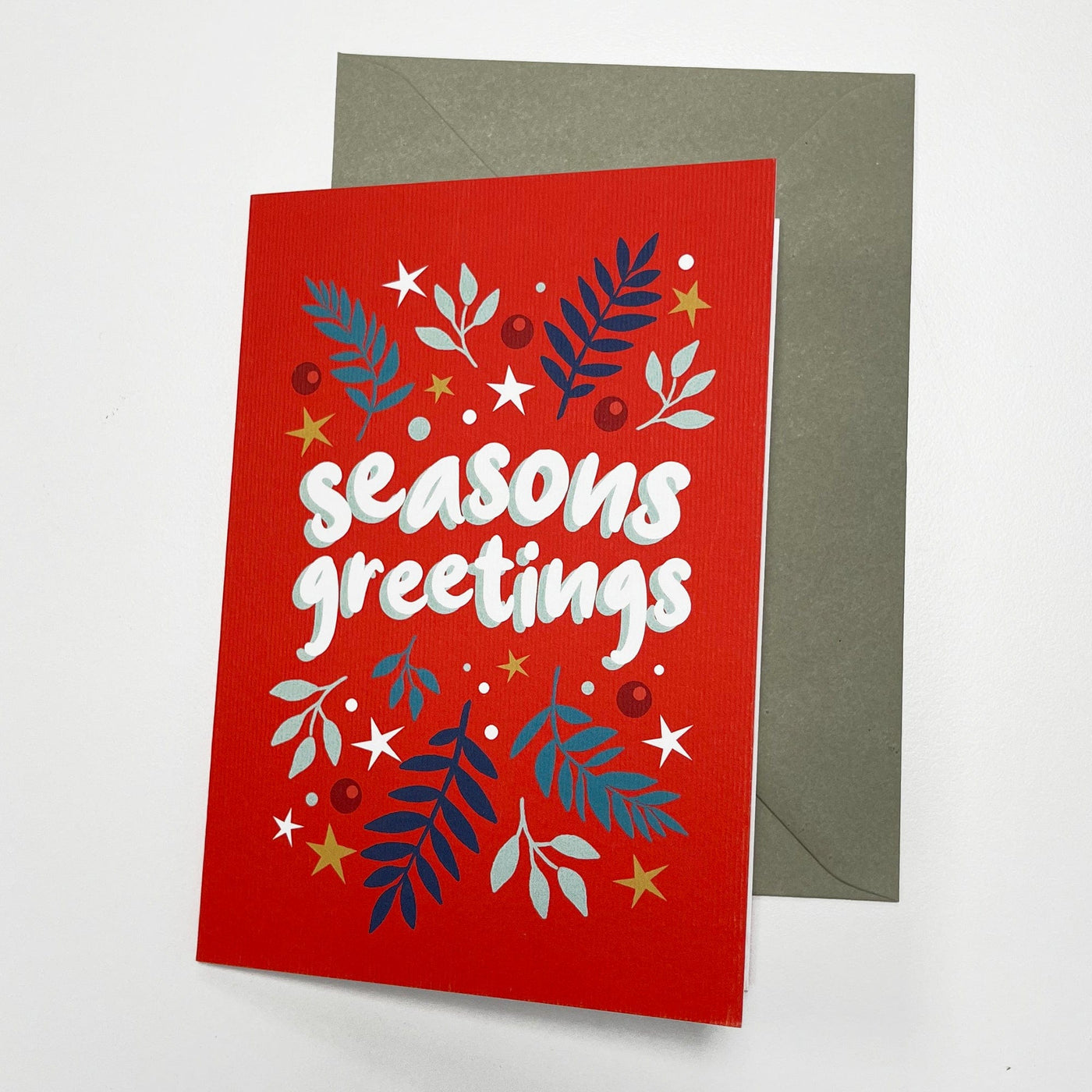 Seasons Greetings Card for personalised gift wrapped Not Just a Print ...
