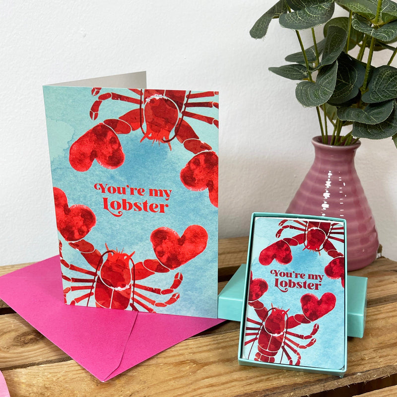 Lobster Greetings Card Customised Life Partner Gift| Not Just a Print ...