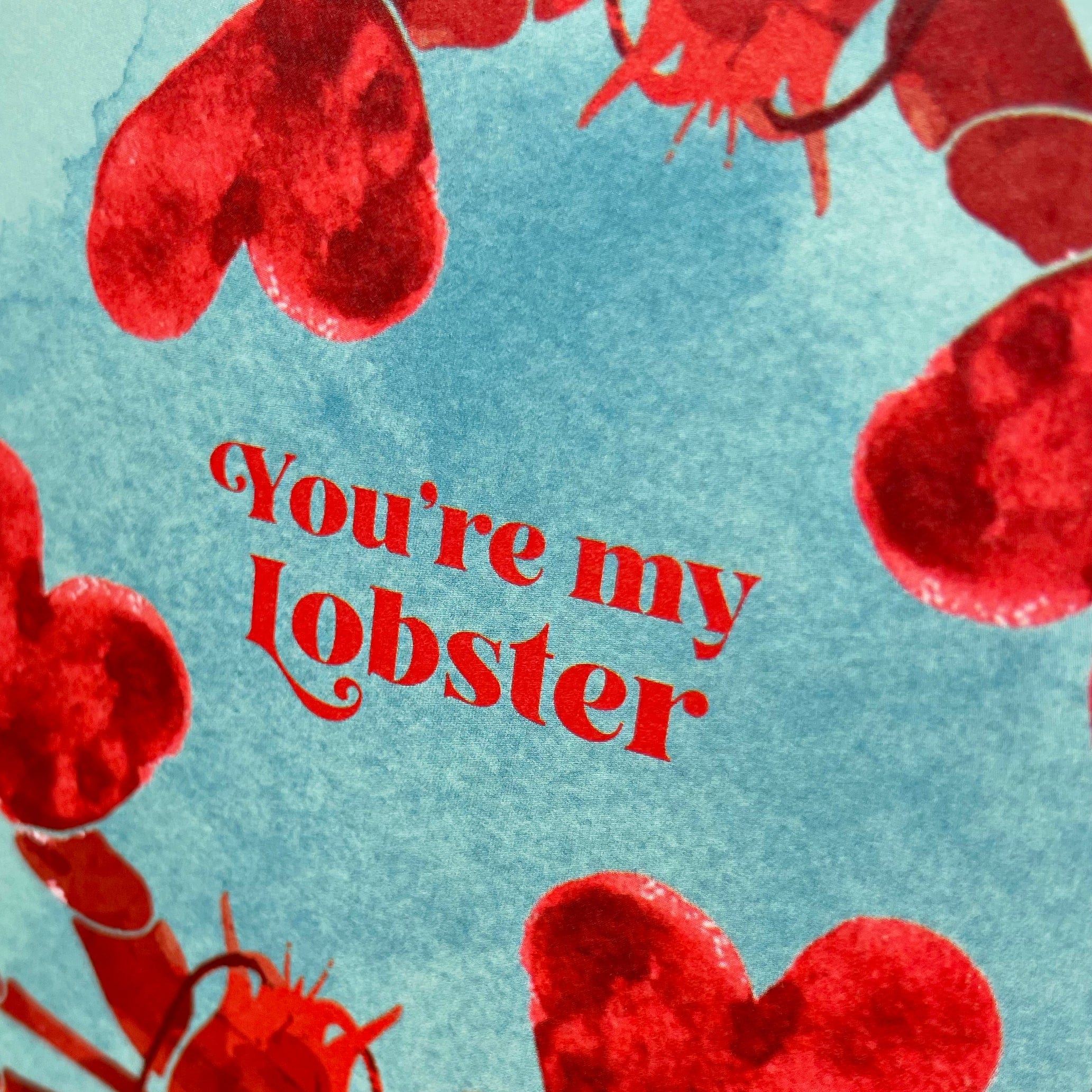 Lobster Greetings Card Customised Life Partner Gift| Not Just a Print ...